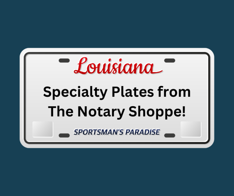 Get Special License Plates - Personalized Plates | Notary Shoppe
