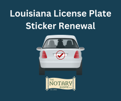 Louisiana License Plate Sticker Renewal - What You Need To Know