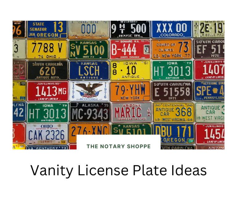 License Plate Ideas in Louisiana - The Notary Shoppe